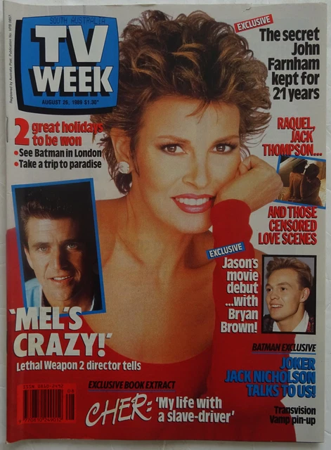 TV WEEK MAGAZINE - 1989 - Raquel Welch & Transvision Vamp Poster EUR 12 ...