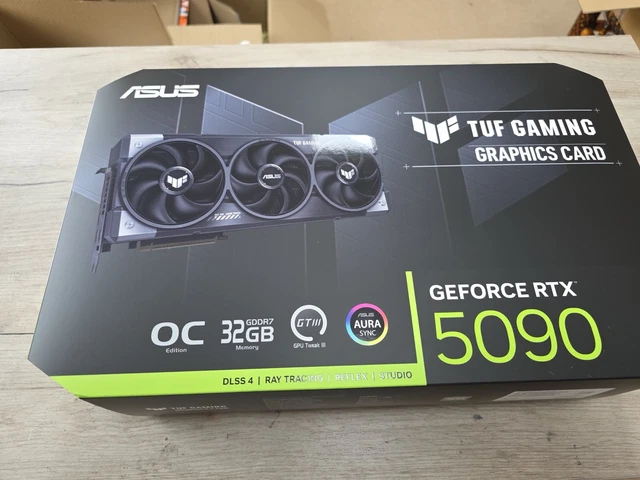 ASUS GEFORCE RTX 5090 TUF OC 32GB GDDR7 Graphics Card £3,423.72 ...