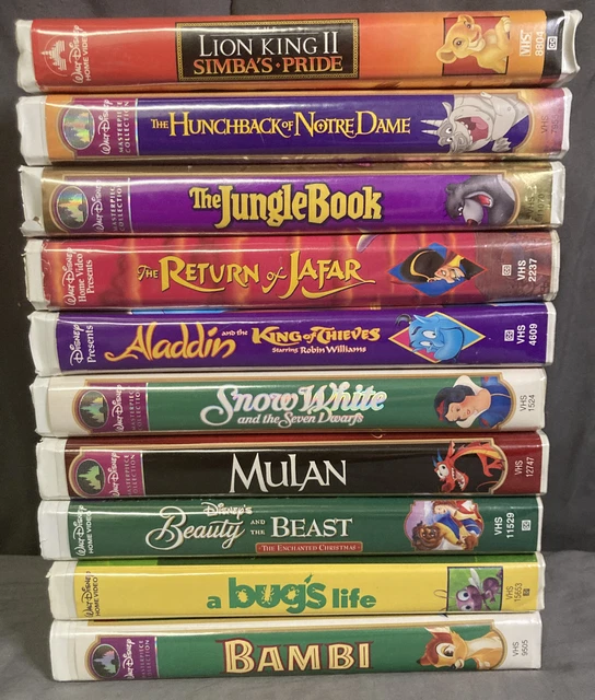 DISNEY VHS LOT Of 10 Bonus Disney Movie. All Tested And Work. See ...