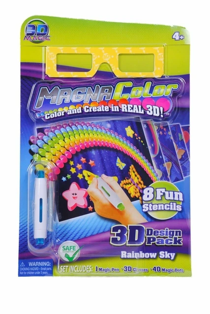 3D MAGIC MAGNA Color Rainbow Sky Magnacolor 3D Design Package 8 Fun ...