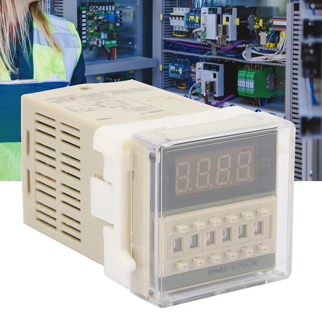 DH48S-2Z DIGITAL TIME Delay Relay LCD Display Timer For Outdoor ...