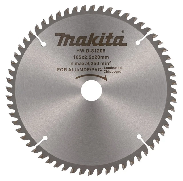 MAKITA 165MM 60 Teeth Multi-Purpose Circular Saw Blade Laminate/Metal ...
