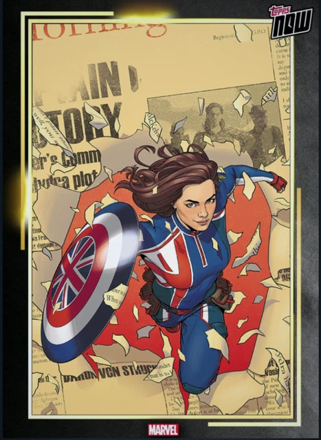 CARTE NUMÉRIQUE CAPTAIN Carter Topps Now Gold super rare Topps Marvel ...
