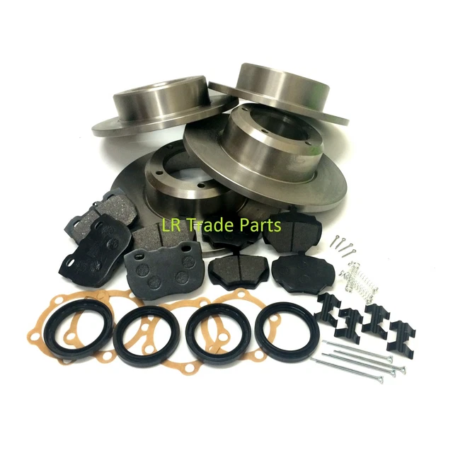 LAND ROVER DEFENDER 90 New Full Front & Rear Brake Discs, Pads Set ...