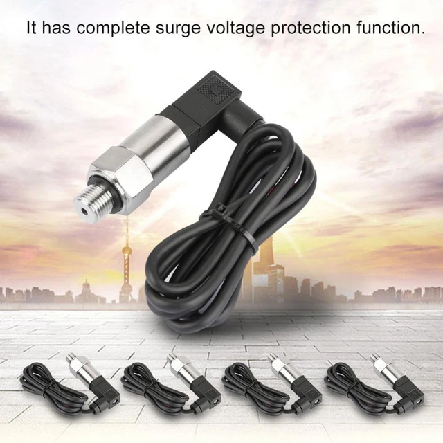 4-20MA PRESSURE TRANSMITTER Stainless Steel Pressure Transducer Sensor ...