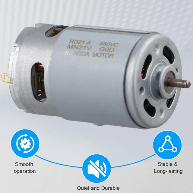 HIGH-SPEED 550 DC Motor 21V 21000RPM - Powerful Motor for DIY ...