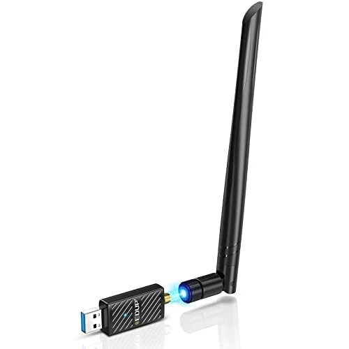 EDUP USB 3.0 Bluetooth WiFi Adapter AC1200Mbps 6dBi Antenna for PC USB ...