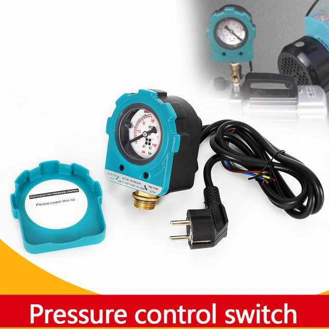 PUMPS CONTROL PRESSURE Switch Adjustable Water Flow Monitor 0-10Bar ...