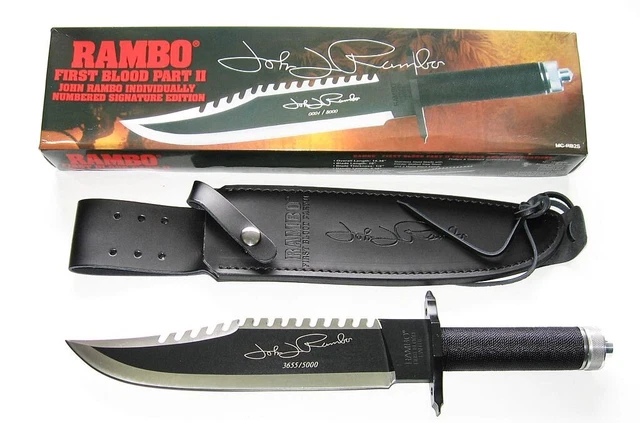 COLTELLO RAMBO FIRST Blood Part II John Rambo numerato singolarmente ...