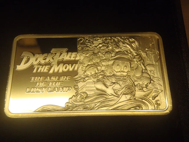 EXTREMELY RARE! WALT Disney Ducktales The Movie Gold bar 24K LE of 2000 ...