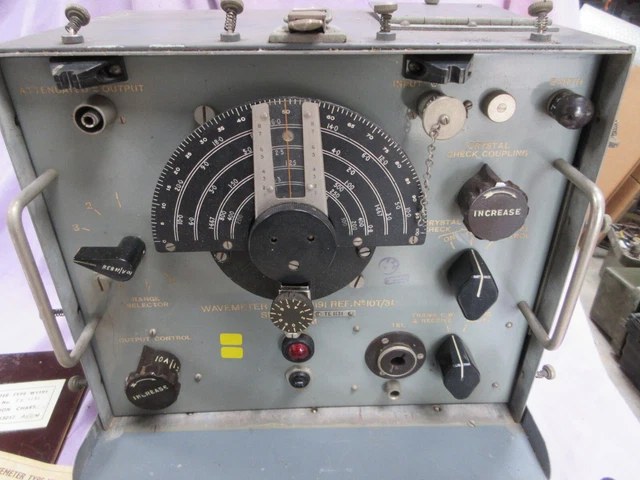 WAVE METER TYPE W1191, Air Ministry Ref 10T/31 Used Untested 10kgs £20. ...