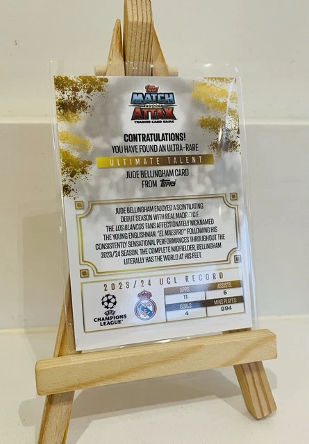 MATCH ATTAX 2024/25 - El Maestro De Madrid Jude Bellingham - Topps £29. ...