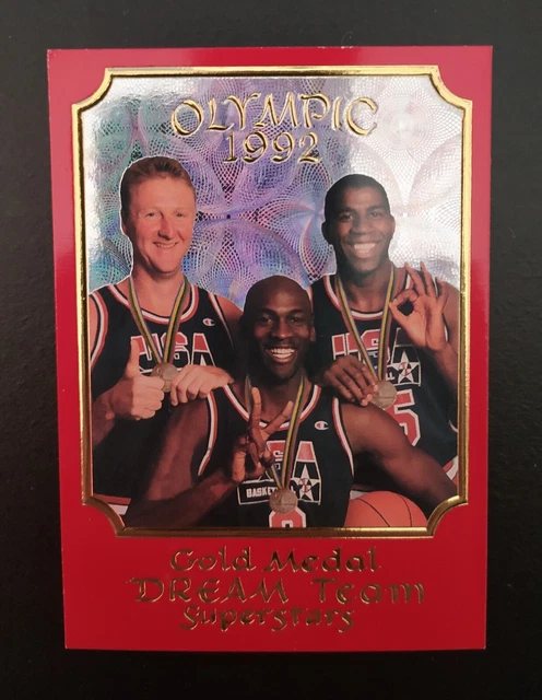 RARE 1993 SUPERSTARS Gold Medal Olympic Michael Jordan, Larry Bird ...