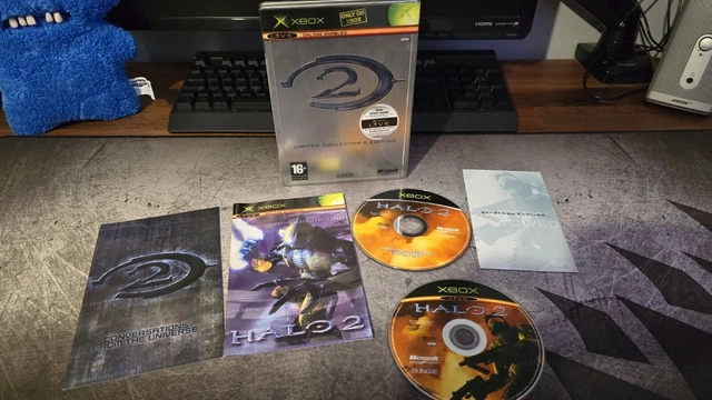 HALO 2 COLLECTOR'S EDITION STEELBOOK Microsoft XBOX ORIGINAL with Bonus ...