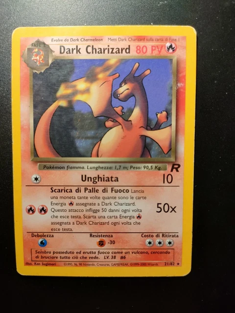 DARK CHARIZARD SET Team Rocket 21/82 carte card pokemon ITA EUR 29,99 ...