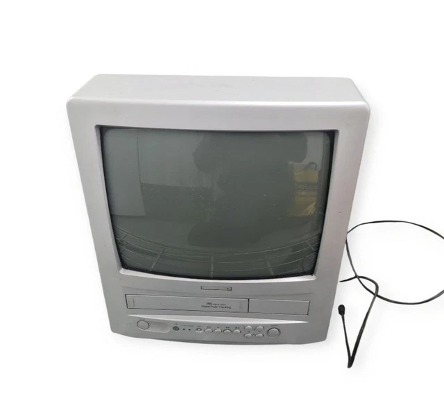 DAEWOO CRT TV VCR Combo Player - Retro Gaming Silver GB14H2NS - SPARES ...