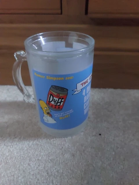 HOMER SIMPSON DUFF Beer Mug Freezer Plastic £7.99 - PicClick UK