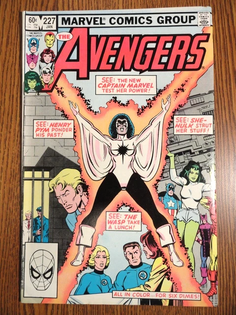 AVENGERS #227 CLÉ Monica Rambeau Capitaine Marvel She-Hulk Ms. 1st ...