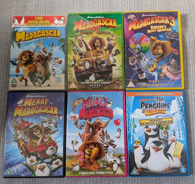 DREAMWORKS MADAGASCAR COMPLETE Collection 1-3 + Specials Animated Kids ...