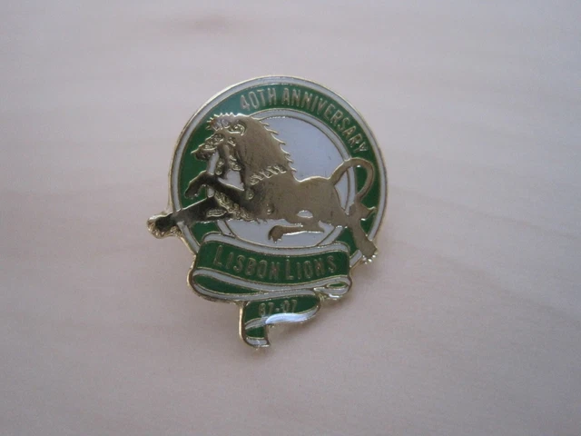 CELTIC FC BADGE - LISBON LIONS - 40th anniversary 67-07 small badge £4. ...