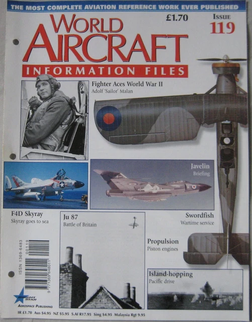 WORLD AIRCRAFT INFORMATION Files No 119 Gloster Javelin cutaway ...