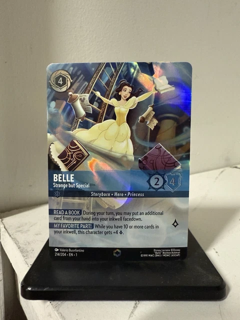 DISNEY LORCANA BELLE Strange but Special 214/204 Enchanted The First ...