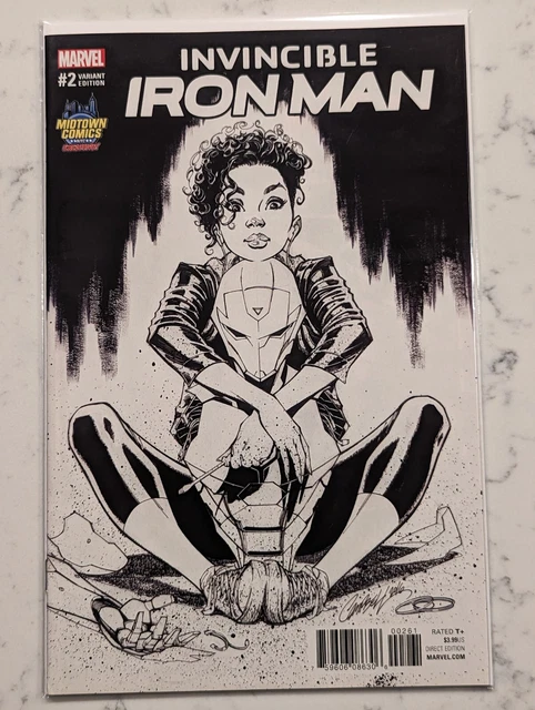 INVINCIBLE IRON MAN #2 J Scott Campbell Riri Williams Sketch Variante EUR 29,24 - PicClick FR