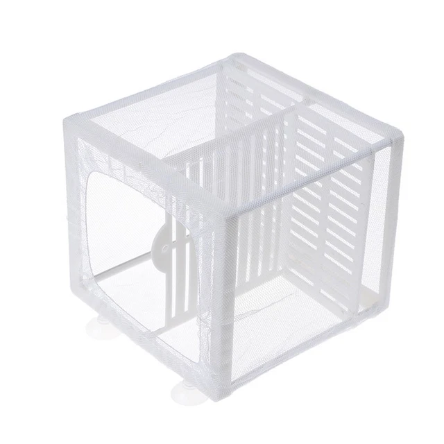 AQUARIUM FISH TANK Guppy Breeding Breeder Baby/Fry Net Trap Box Hatcher ...