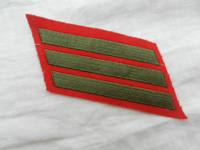 GALON GRADE MILITAIRE US américain staff sergeant Us Marine Corps EUR 3 ...