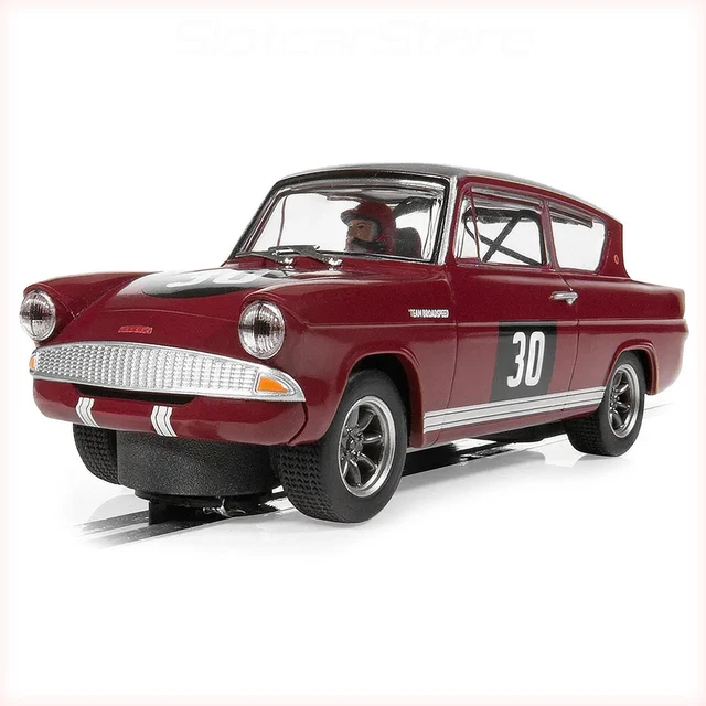 SCALEXTRIC C4546 FORD Anglia 105E Broadspeed "No.30 Fitzpatrick" 1966 ...