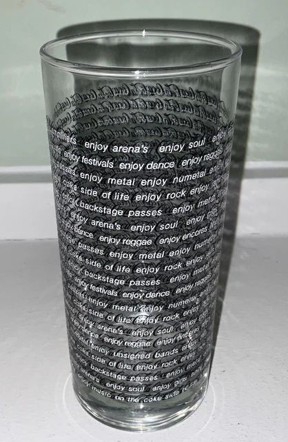 COCA COLA LIMITED Edition Enjoy Slogans Coke Collectible Glass - VGC-6. ...