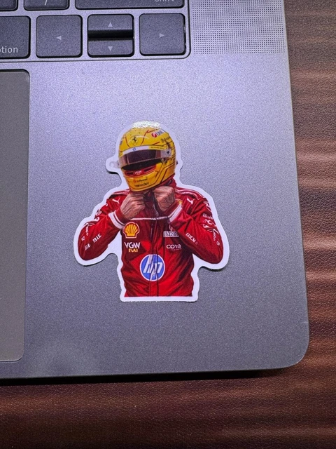 LEWIS HAMILTON SCUDERIA Ferrari F1 Formula 1 Driver Sticker $3.49 ...