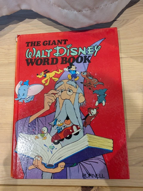 VINTAGE THE GIANT Walt Disney Word Book, Hard Back 1972 £5.00 - PicClick UK