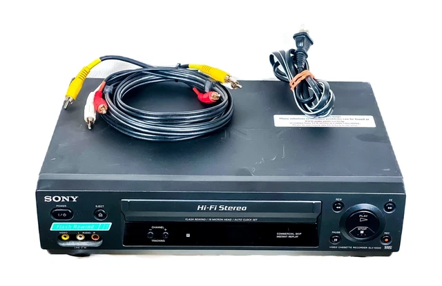 VINTAGE SONY SLV-N500 VCR HiFi Stereo 4-Head VHS Player Recorder with A ...
