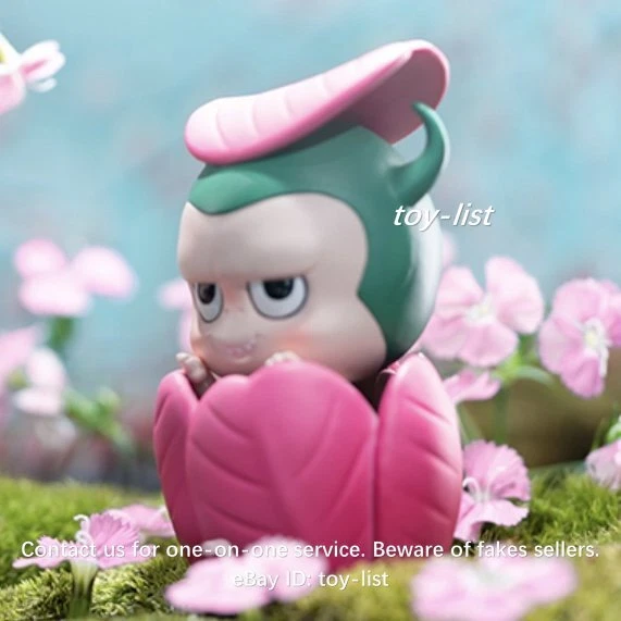 POP MART X HOW2WORK Labubu The Monsters Flower Elves Tulip Mini Figure ...
