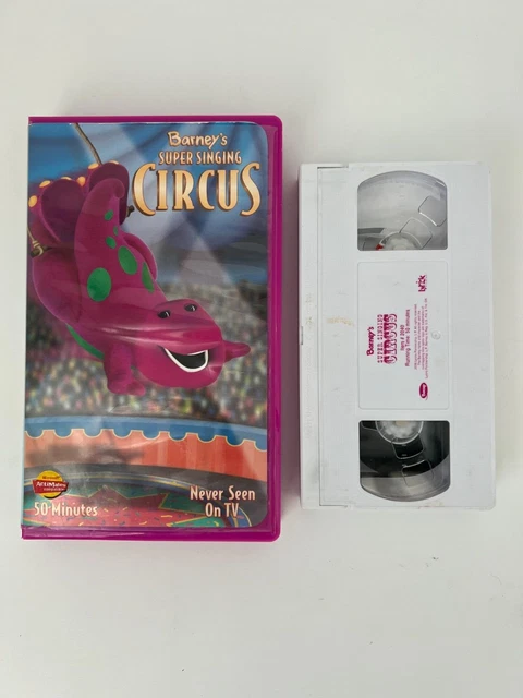 BARNEY VHS - Super Singing Circus - Sing-Along Song 50 min £2.19 ...