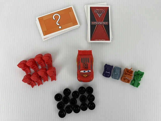 DISNEY PIXAR CARS 2 Monopoly Lightning McQueen Token Mover Replacement ...