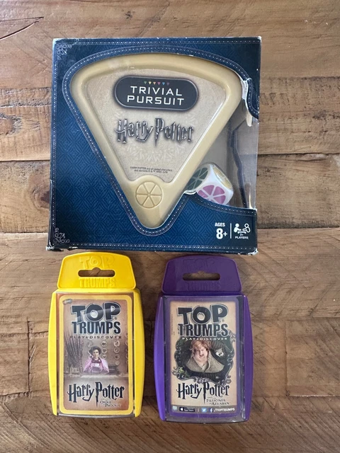 HARRY POTTER PHOENIX & Azkaban Top Trumps Card Game &Trivial Pursuit ...