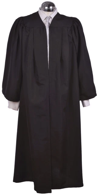 GRADUATION GOWN BLACK - University Academic Bachelors Robe Matte ...