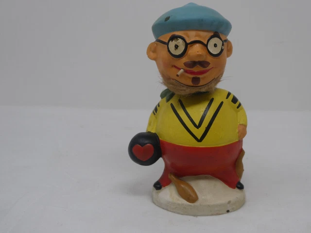 VINTAGE 1960 LEGO Bowling Beatnik Bobblehead Nodder Bank Chalkware ...