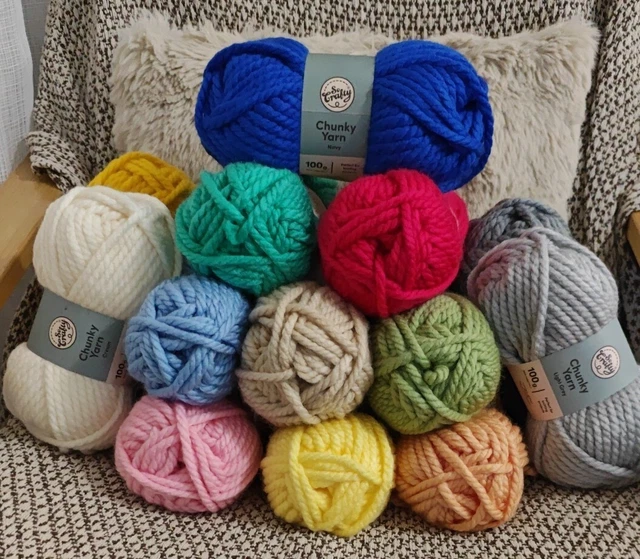 SO CRAFTY CHUNKY Knitting & Crochet Yarn Wool 100g Skein Ball NEW £4.24 ...