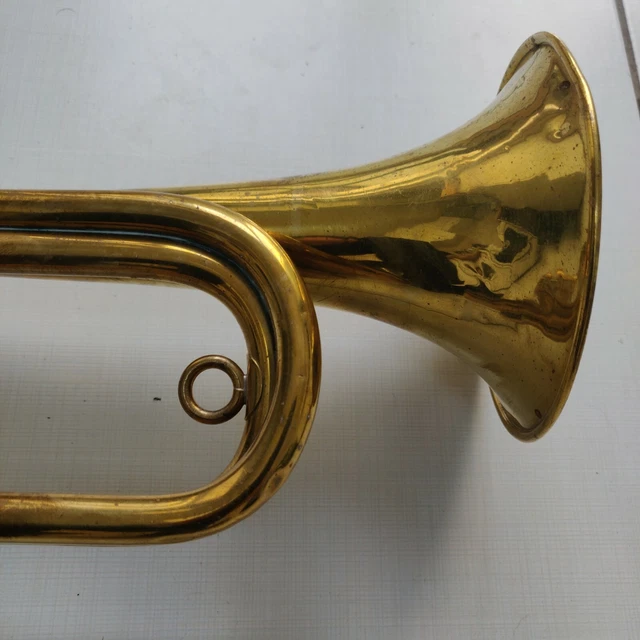 TROMPETTE DE CAVALERIE COUESNON instrument vent cuivre EUR 79,00 ...