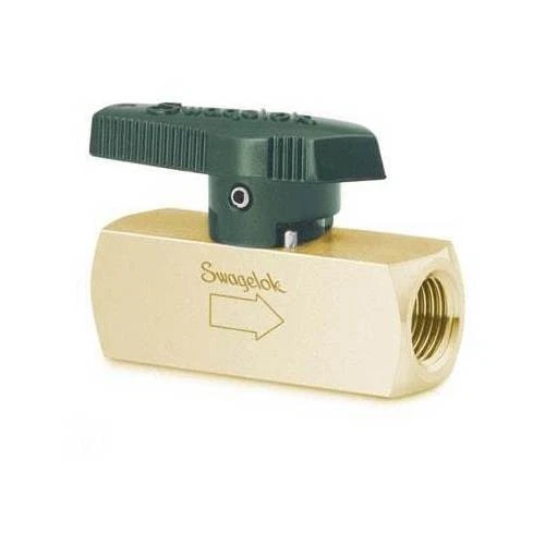 SWAGELOK B-4P6T4 BRASS Quarter-Turn Instrument Plug Valve FNSP £175.47 ...