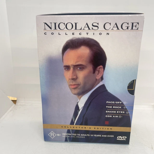 NICOLAS CAGE COLLECTION DVD, 1996 Region 4 Face Off The Rock Con Air ...
