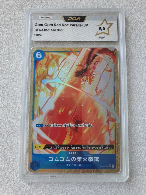 CARTE ONE PIECE PCA 9,5 Luffy Gum Gum Red Roc Parallel Op04-056 Ultra Rare... EUR 1,00 - PicClick FR