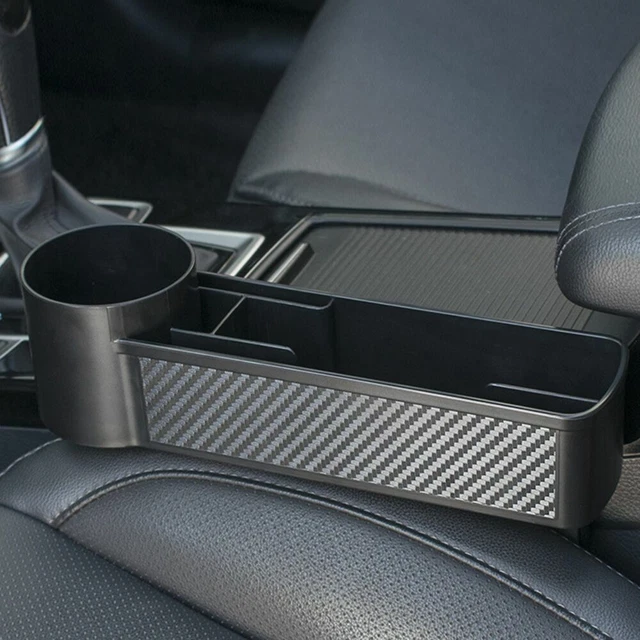 CAR SEAT CENTER Control Crevice Storage Box Gap Pocket Side Cup Holder ...