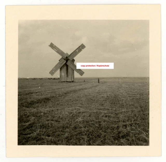 FOTO WINDMÜHLE,UKRAINE,MÜHLE,SOLDAT,WEHRMACHT,WK2,WW2 PHOTO windmill ...