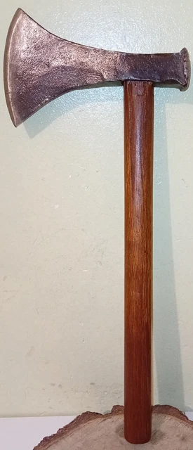 OUTIL ANCIEN BEL AXE Hache Hachette Bucheron OLD TOOL en acier forgé ...