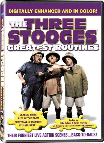 THE THREE STOOGES: Greatest Routines (DVD) Moe Howard Larry Fine (US ...
