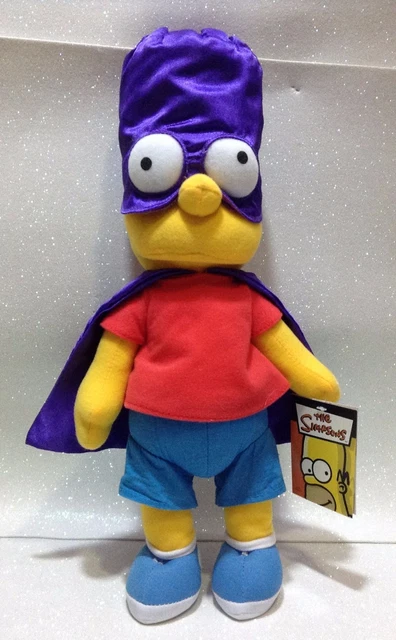 &SIMPSONS BART SIMPSON Bartman Plush 40Cm Plush 15" £25.85 - PicClick UK